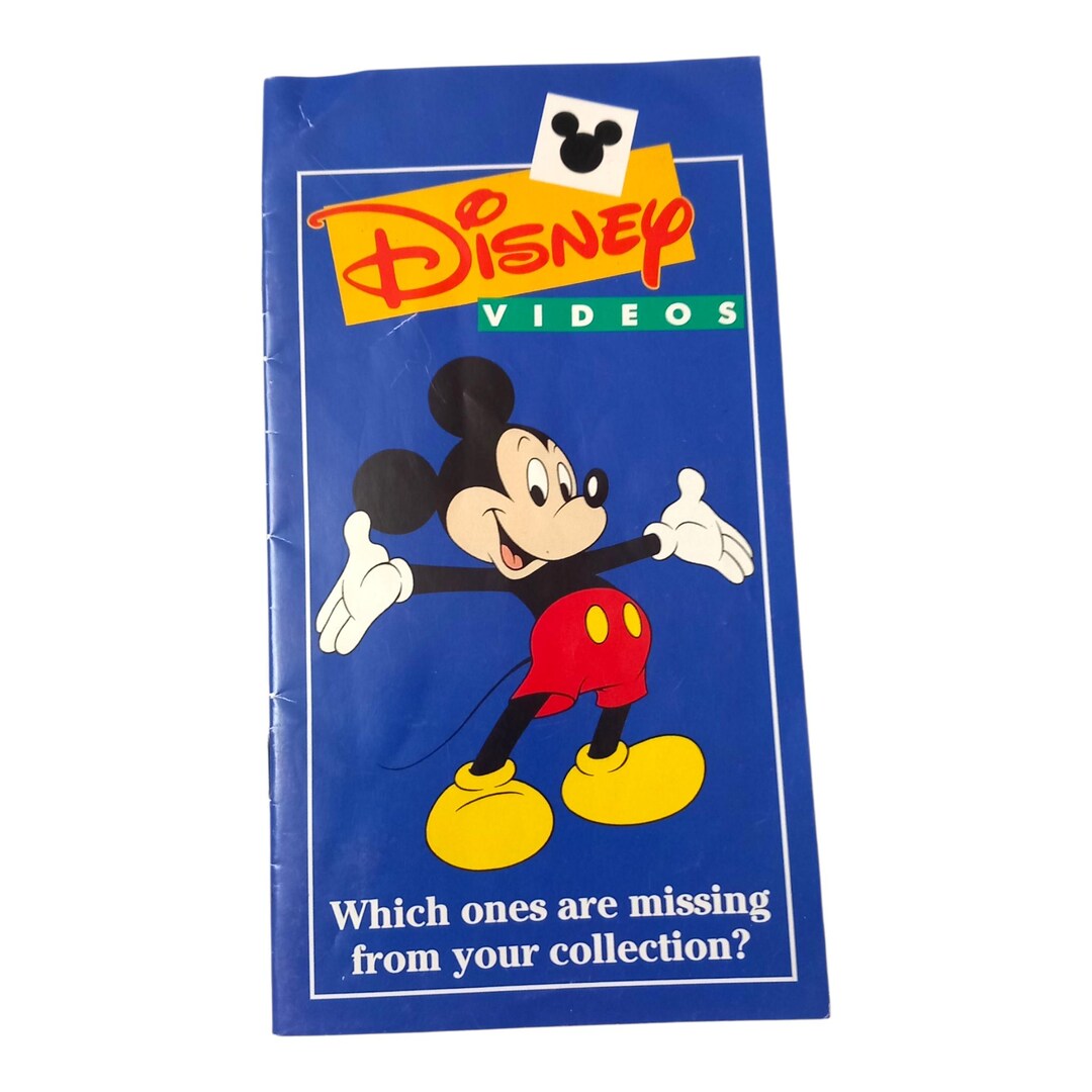 Vintage Disney Videos Brochure – Aladdin VHS Promo – 1990s Disney ...