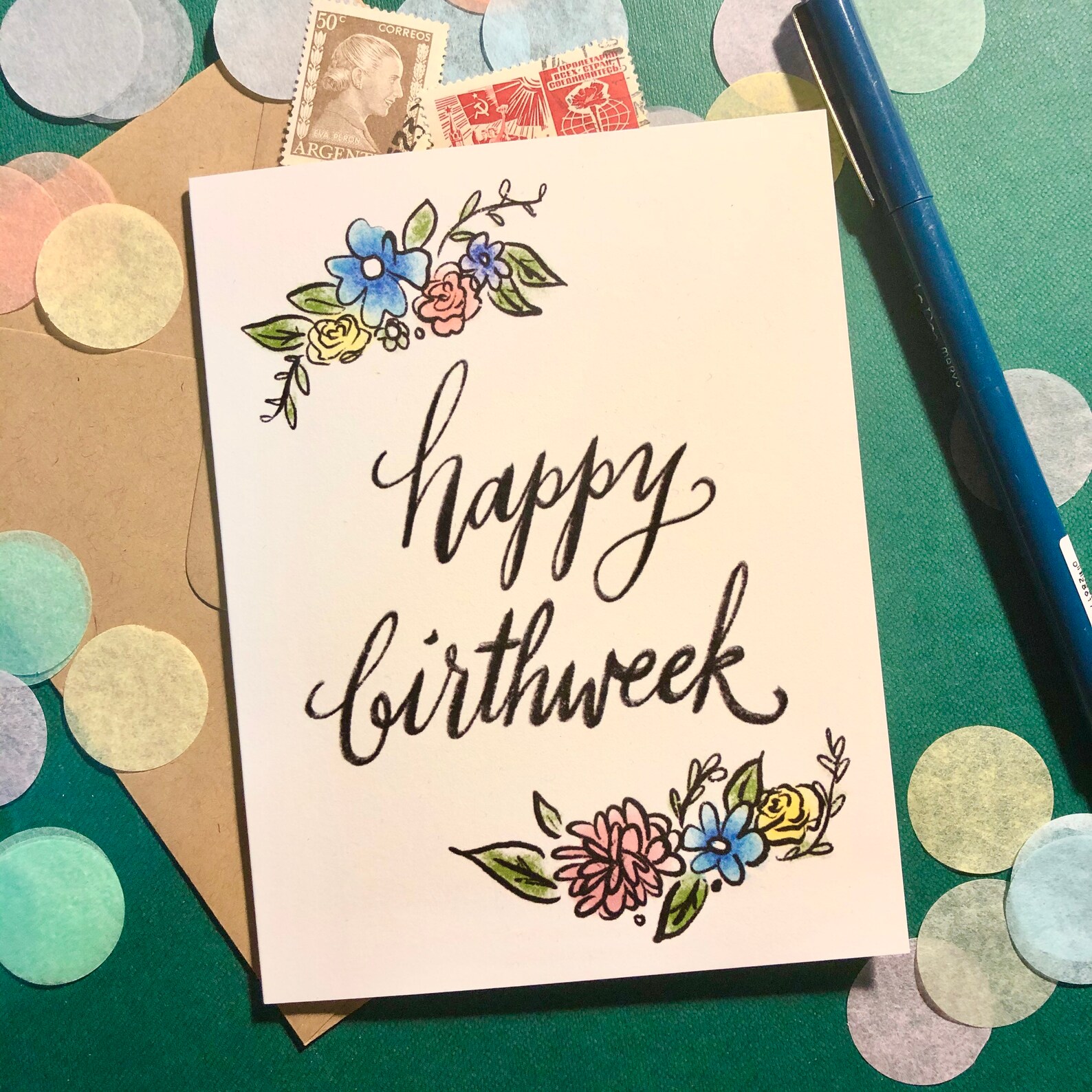 Birthweek Birthday Greeting Card - Etsy