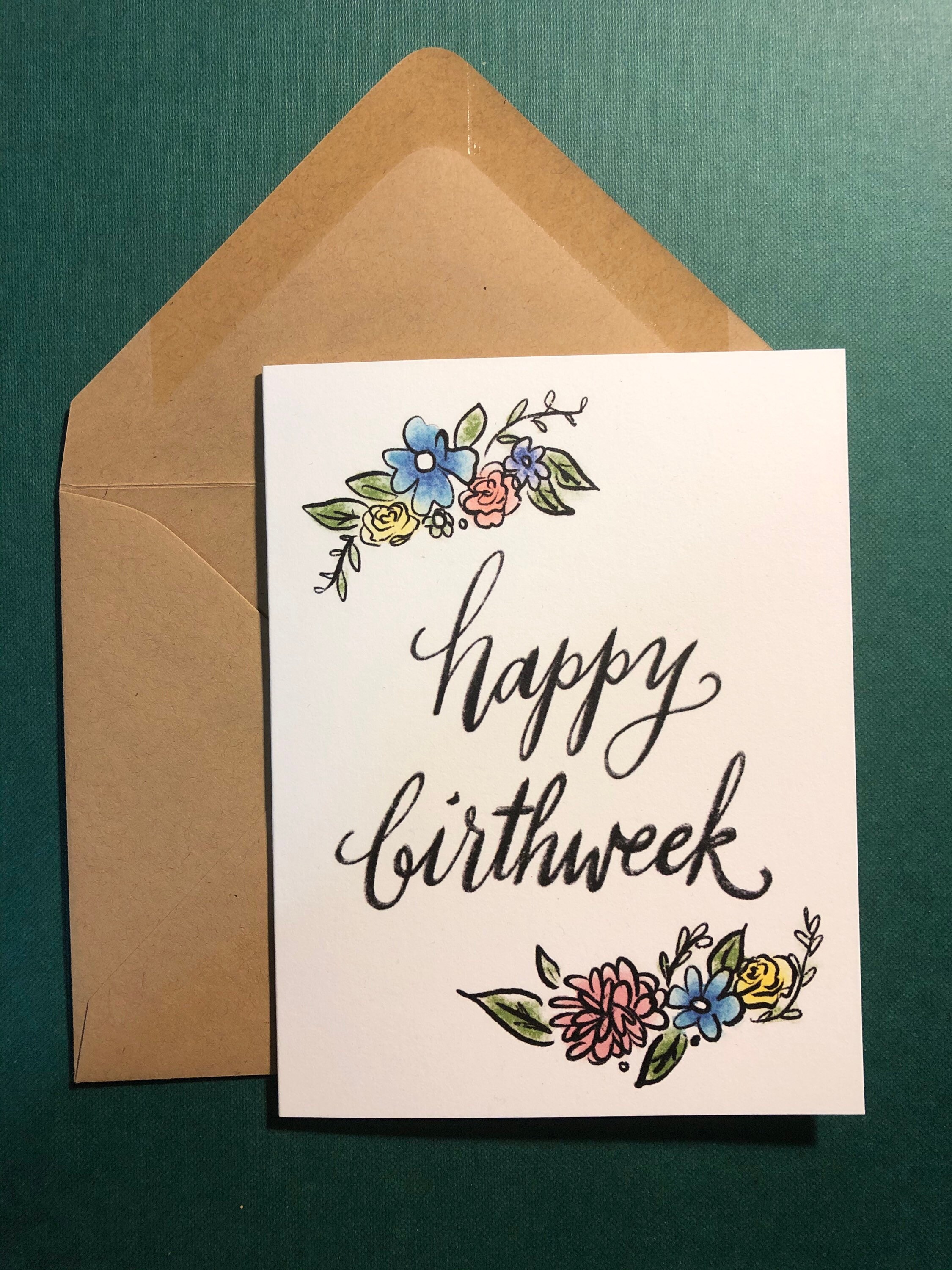 Birthweek Birthday Greeting Card - Etsy