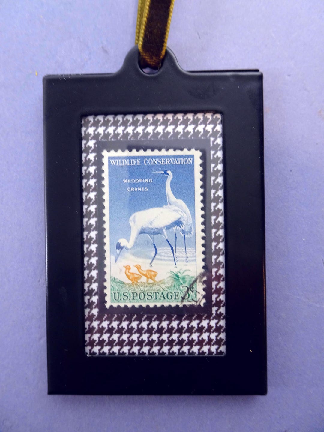 Mini Framed US Postage Stamp HANGING ORNAMENT Wildlife Conservation ...