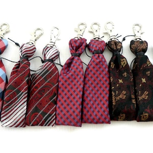 1 Mini Men's Necktie KEYCHAIN FOB Strap Zipper Pull Luggage ID Man Bag ...