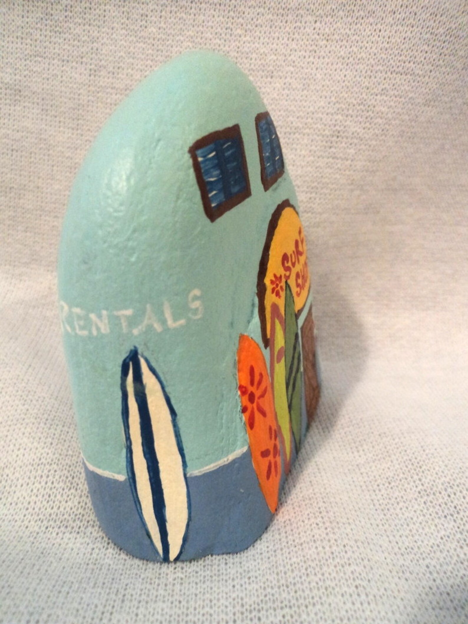 Hand Painted Rock Surf Shop Store Surfboards Colorful - Etsy