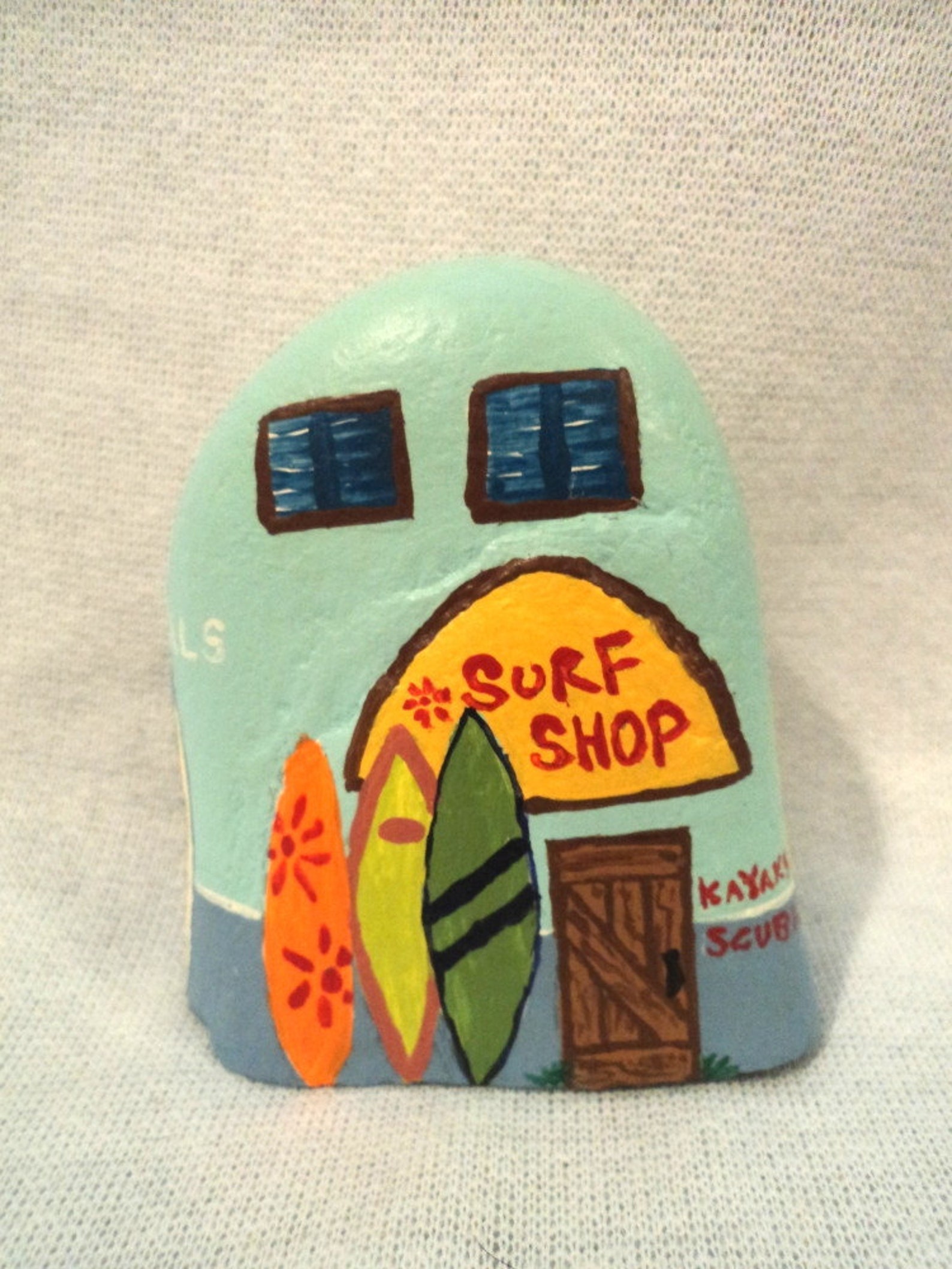 Hand Painted Rock Surf Shop Store Surfboards Colorful - Etsy