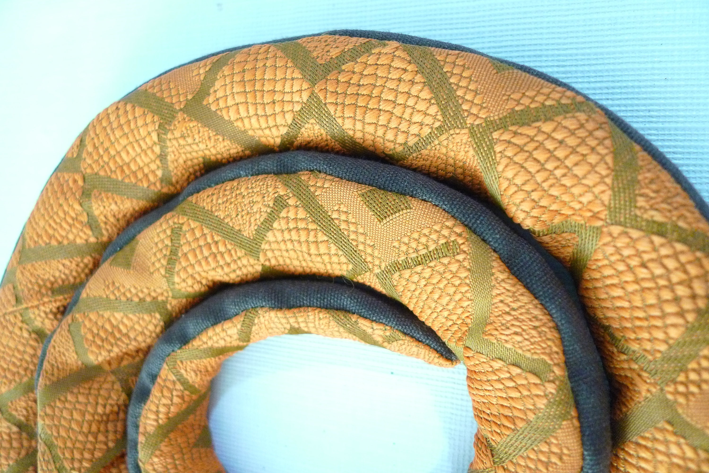 Handmade Patterned LONG FABRIC SNAKE Orange & Brown 41" - Etsy