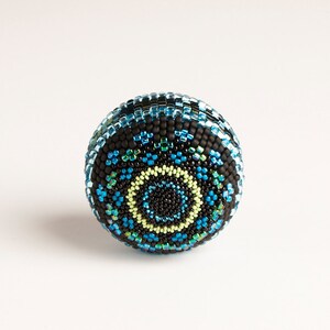 Handmade Beaded Ball Sphere Turquoise Blue - Underwater - Etsy