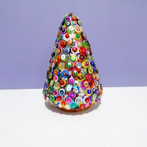1 Handmade Sequin CHRISTMAS TREE 4-1/2" Holiday Home Decor - Etsy
