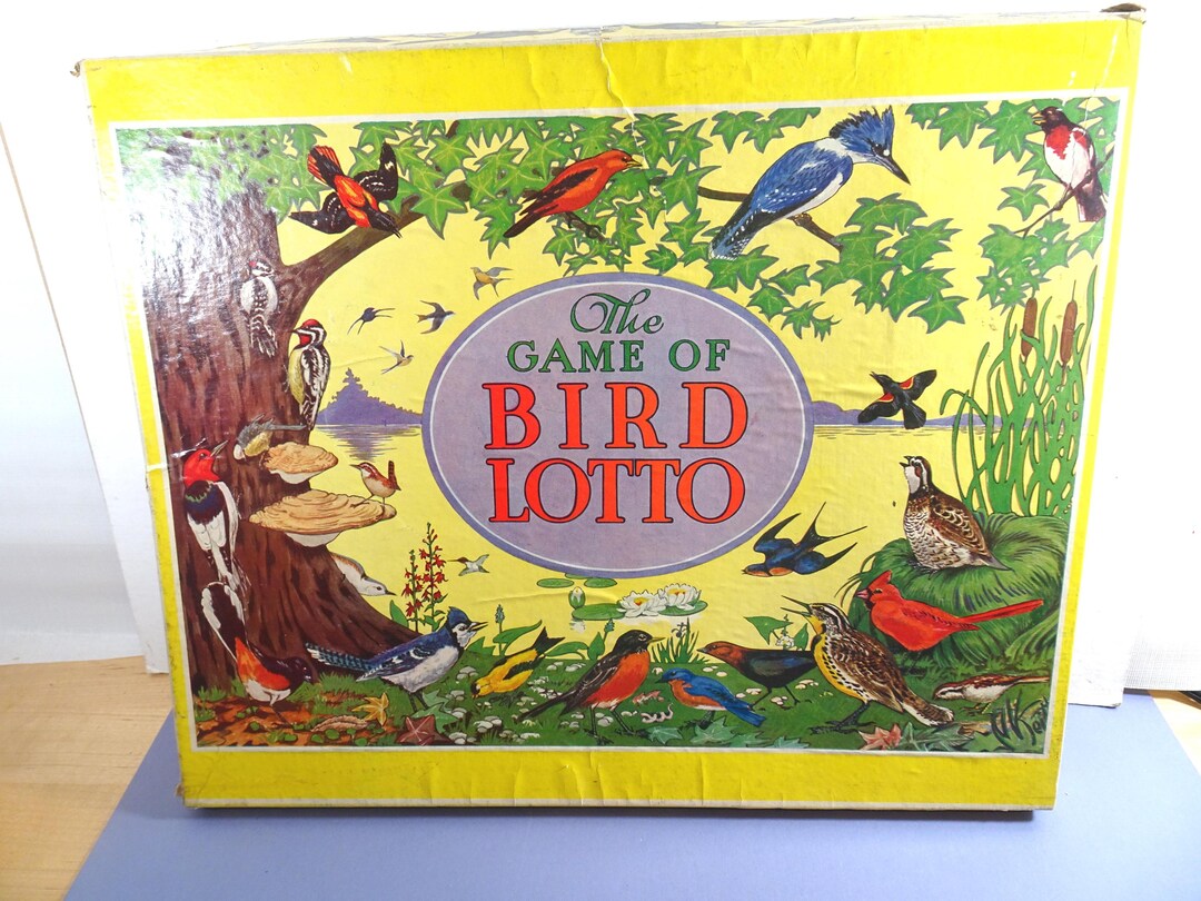 Vintage the Game of Bird Lotto Samuel Gabriel Sons & Company NY No ...