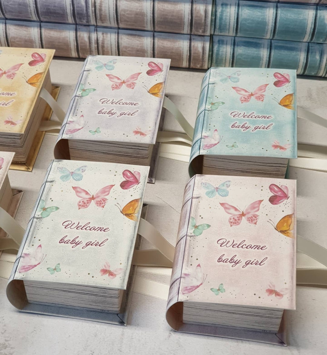 100 Book Boxes Personalized Gift Boxes / Shower Boxes / Party Favors ...