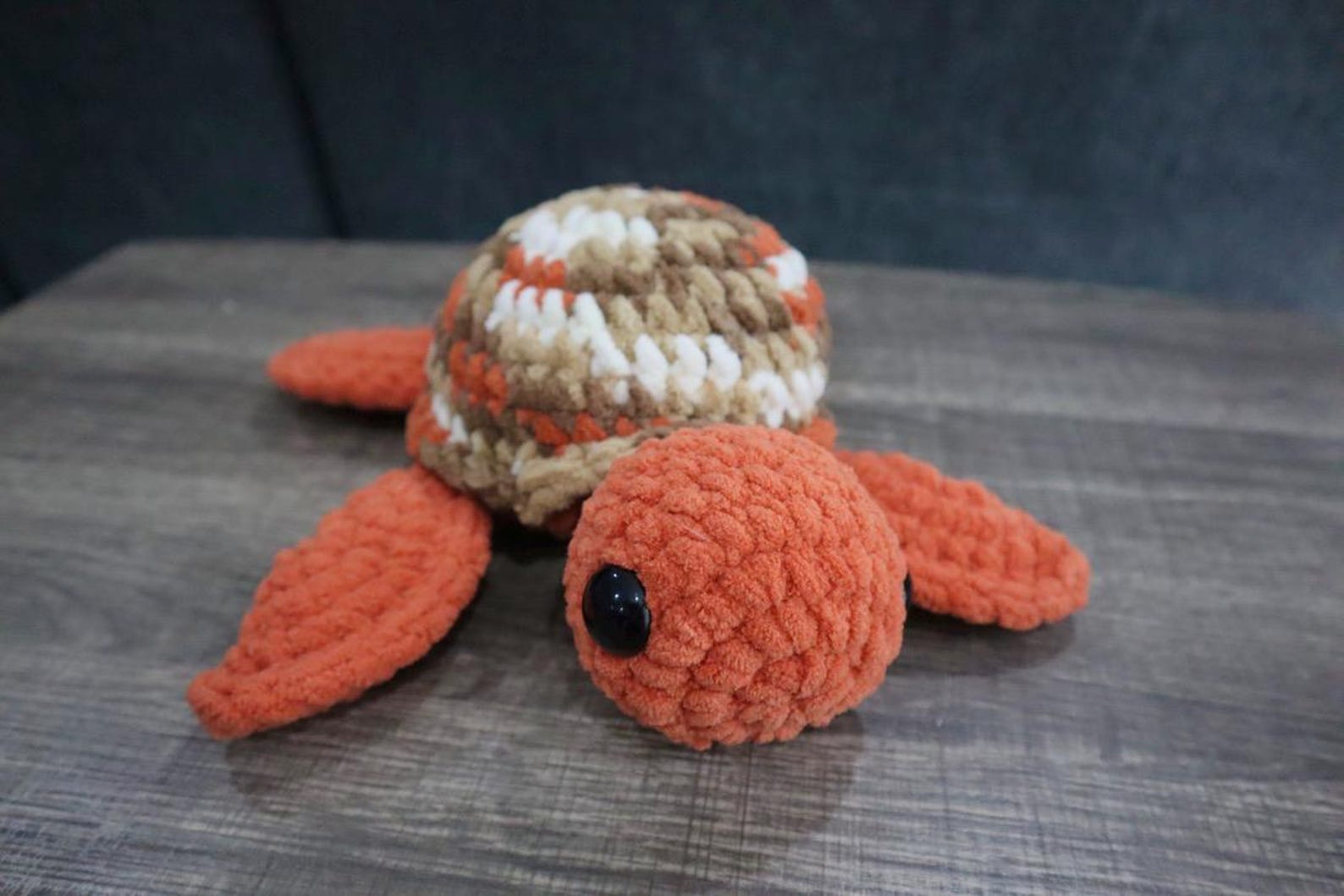 Orange Sea Turtle Plushie, Sea Turtle Plushie, Pumpkin Spice Sea Turtle ...