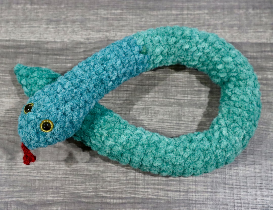 Snake Plushie, Green Snake Plushie, Green Snake, Snake Gift, Cute Snake ...