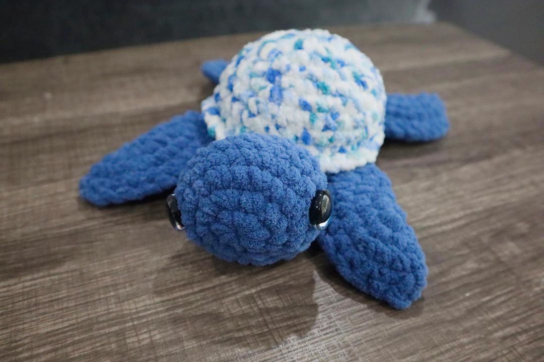 Blue Sea Turtle Plushie, Sea Turtle Plushie, Ocean Sea Turtle Plushie ...