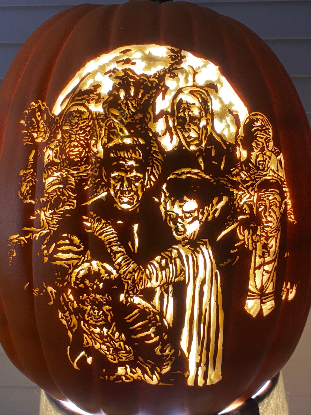 Universal Monsters Pumpkin Carving - Etsy