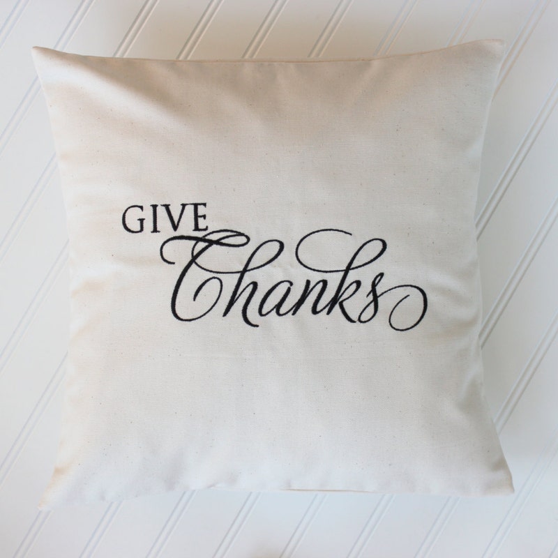 Give Thanks Pillow - Etsy