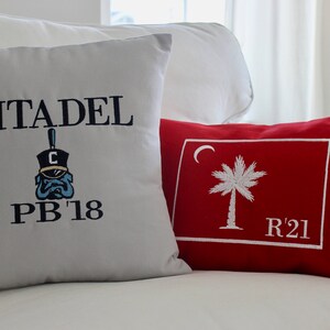 The Citadel College Big Red Pillow Cover - Citadel Gift - Personalized ...