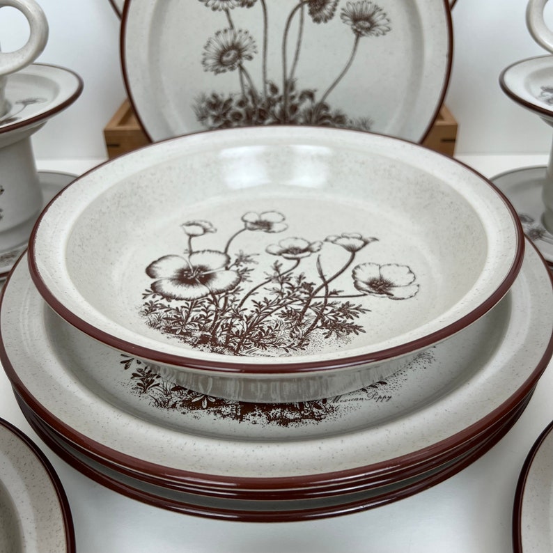 Vintage Noritake Stoneware desert Flowers Pattern 8341 - Etsy