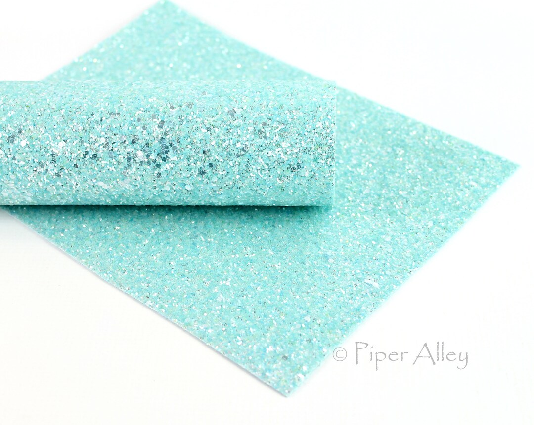 MINERAL ICE Blue, Sugar Sprinkle, Chunky Glitter Fabric Sheet, Spring ...