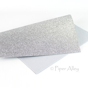 SILVER Glitter Felt Sheet Fine Glitter Fabric 12 X 9.5 | Etsy