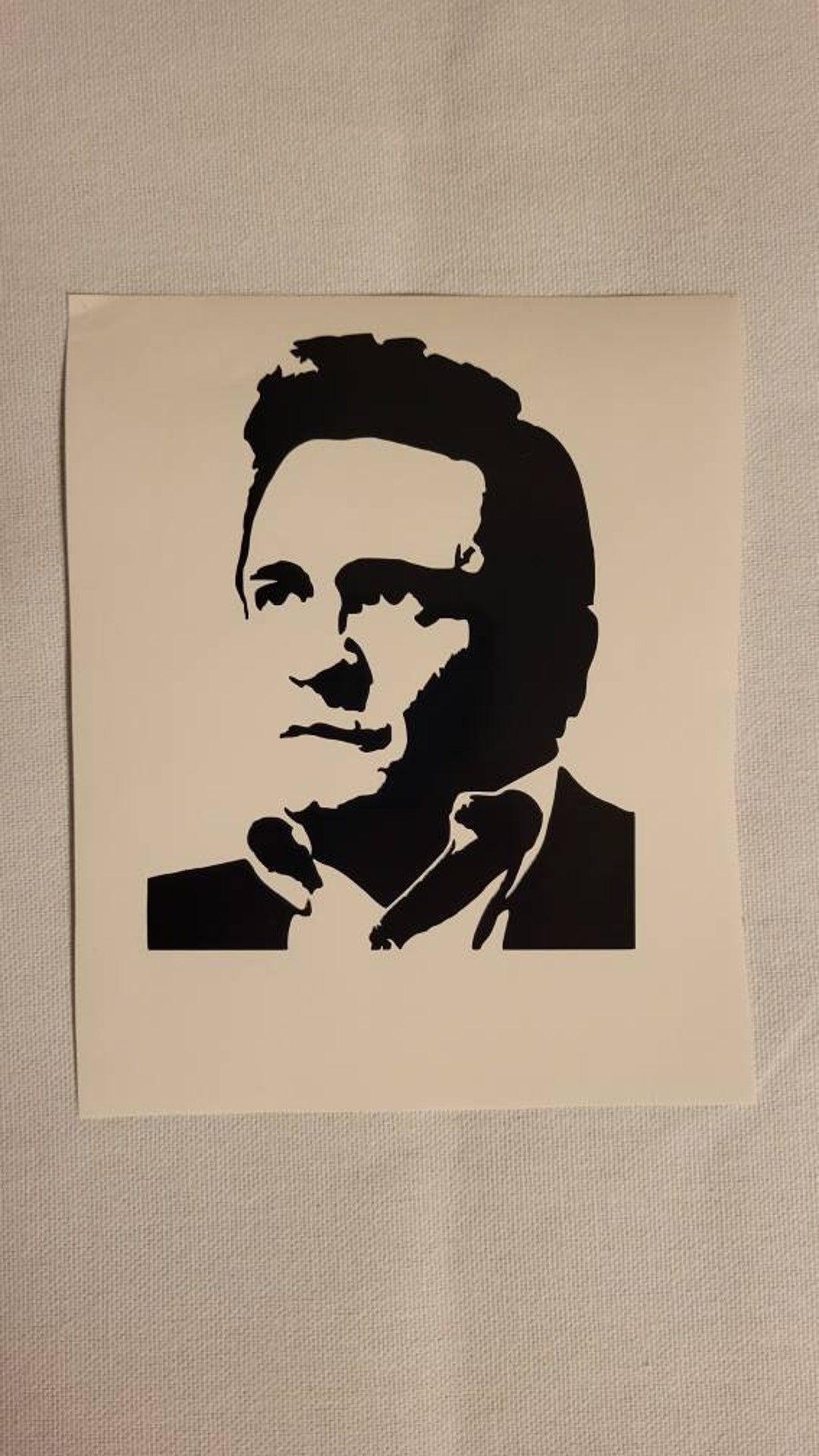 Johnny Cash Vinyl Decal - Etsy