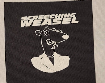 Screeching Weasel DIY Patch Punk Crust Black Flag Leftover Crack Oi - Etsy