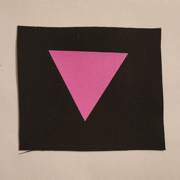 Pink Triangle Iron on Patch - Etsy