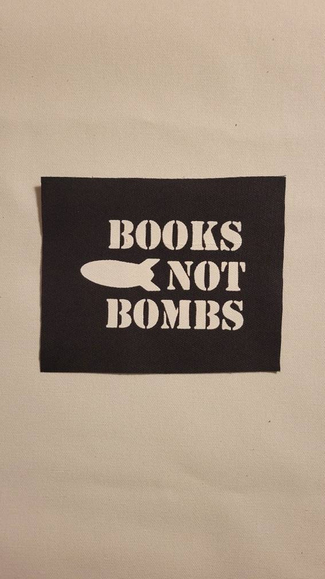 Books Not Bombs Patch - Etsy