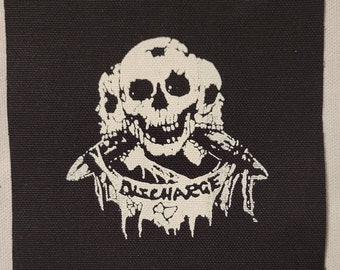 DISCHARGE Back Patch two Option - Etsy