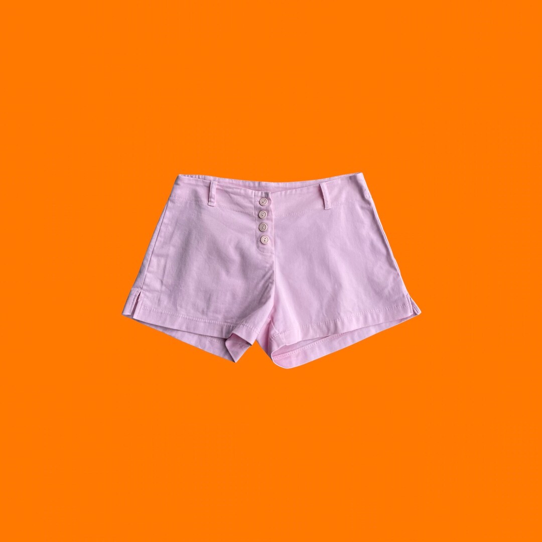 90's Vintage Baby Pink Bodycon Shorts MEDIUM Venus - Etsy