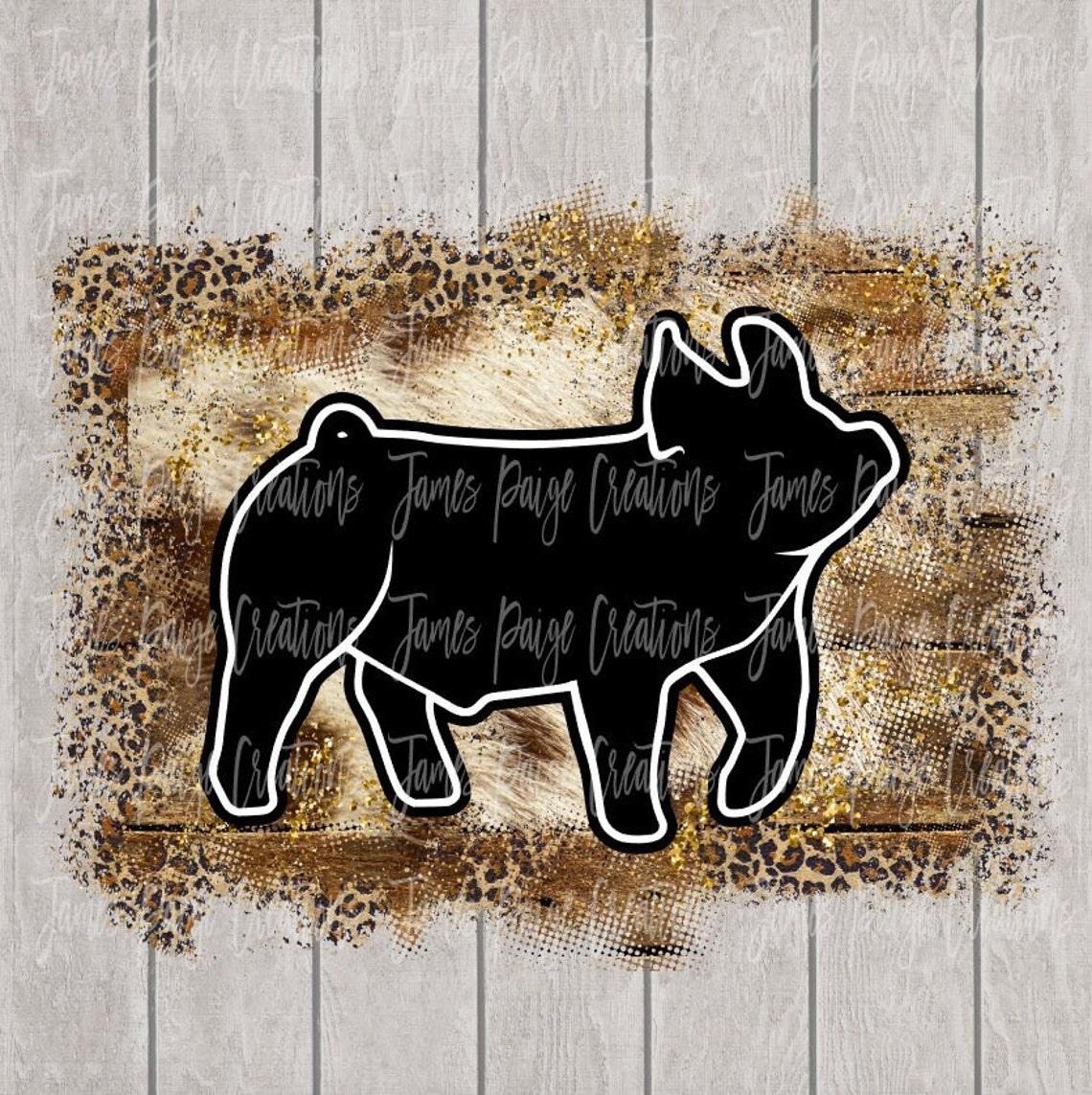 SUBLIMATION TRANSFER Show Pig Transfer Stock Show - Etsy