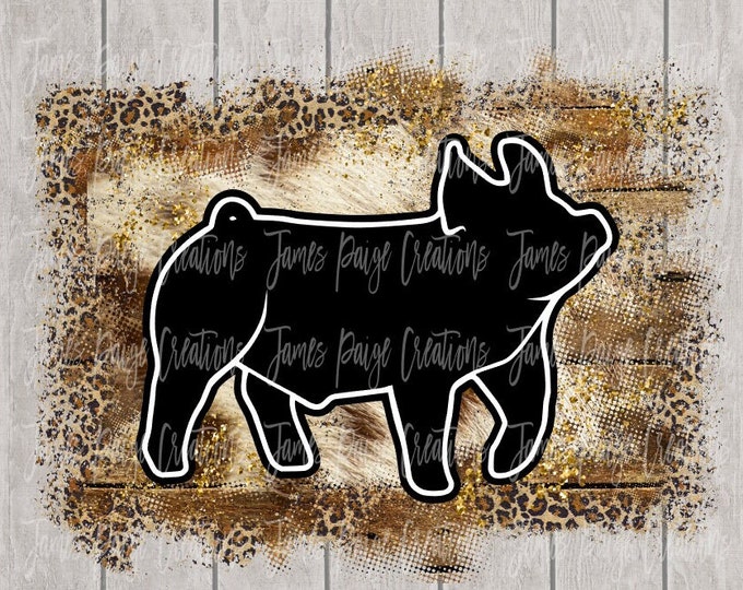 Show Pig PNG | PIG Digital File for Sublimation | Stock Show Shirt ...