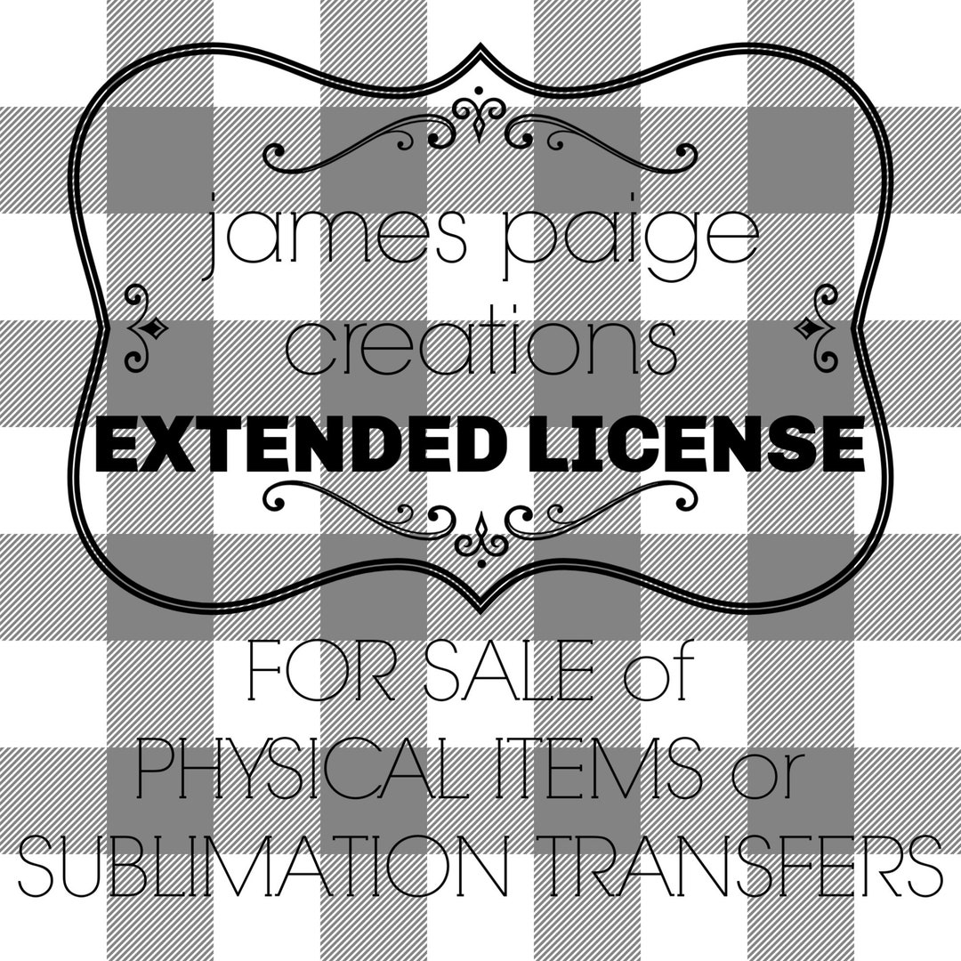 EXTENDED LICENSE to SELL Physical Items or Sublimation Transfers - Etsy