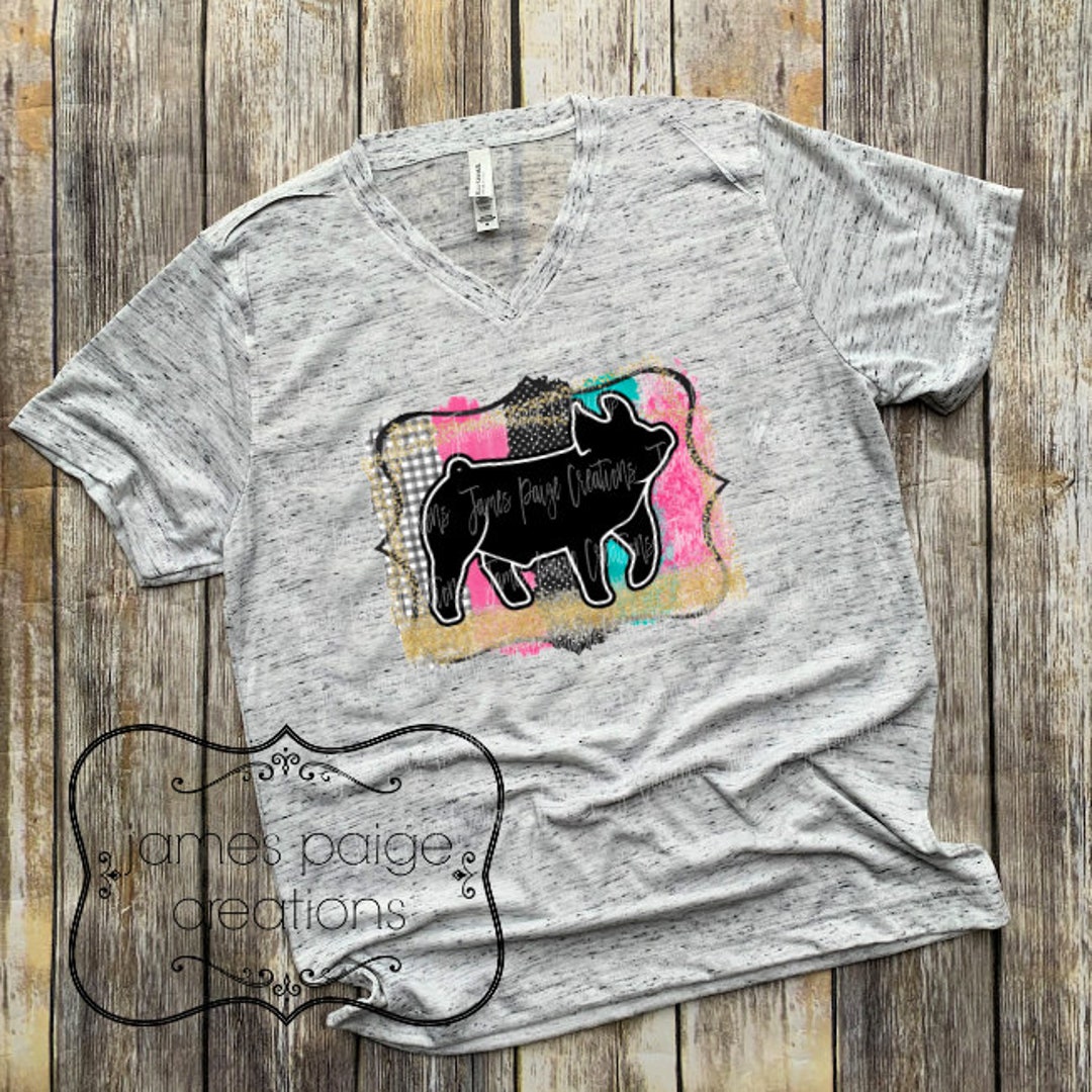Livestock Show Shirt | Show PIG T-shirt | Stock Show Mom | Livestock ...