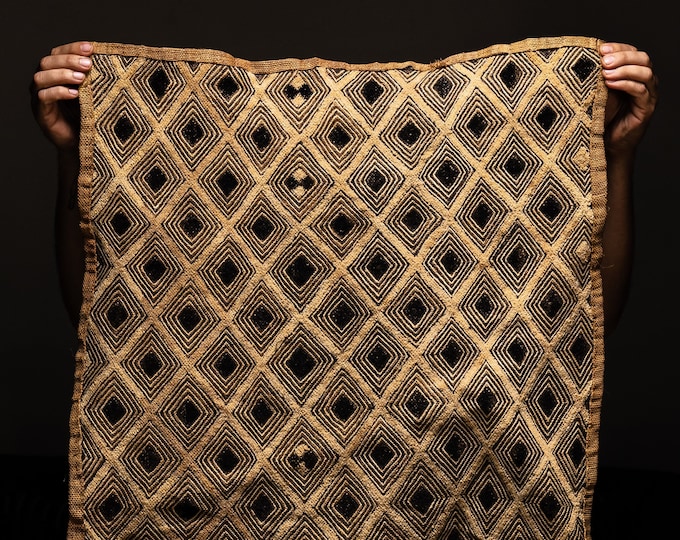 Antique Kuba Cloth African Kuba Cloth DR Congo Raffia Handmade ...