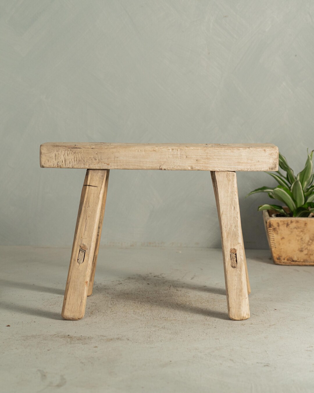 Vintage Elm Small Stool or Step Stool T4 (free Shipping) - Etsy