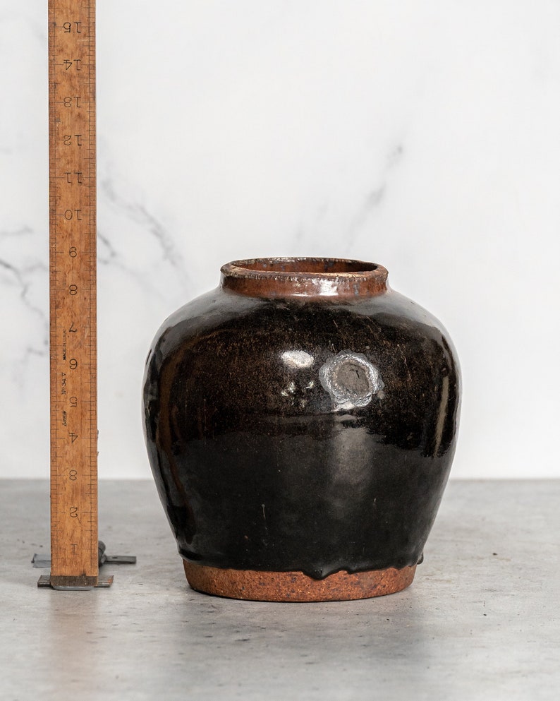 Glossy Black Vessel / Pot free Shipping - Etsy