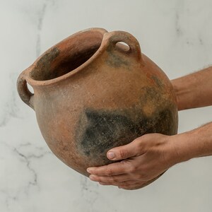 Antique Turkish Clay Yoghurt Pot X3 free Shipping - Etsy