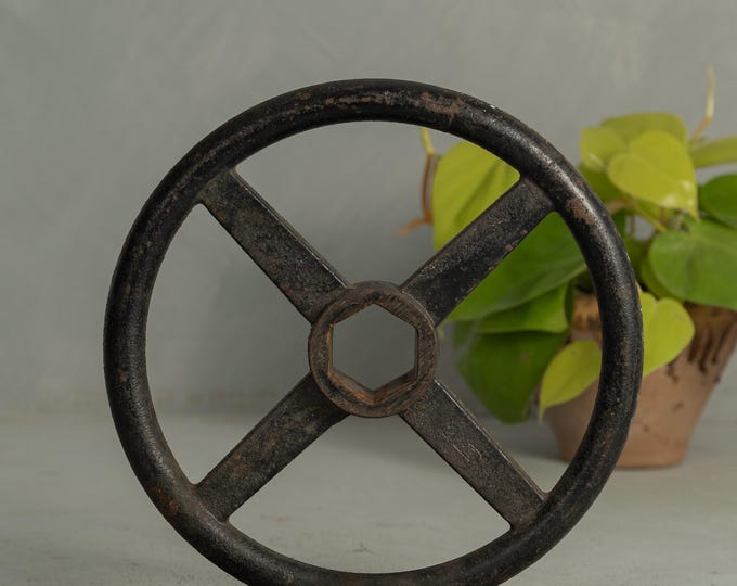 Vintage Cast Iron Industrial Wheel on Custom Stand (free Shipping) - Etsy