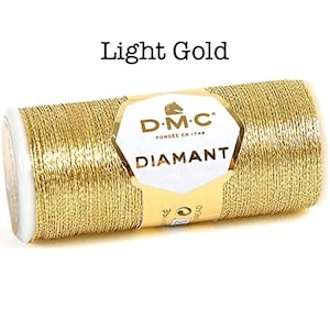 DMC Diamant Metallic Embroidery Thread, Single Strand - Etsy