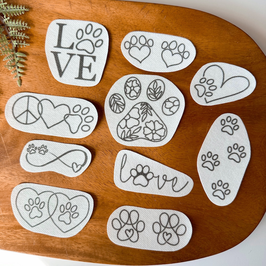Pretty Paws Stick & Stitch DIY Embroidery Patterns for Clothes, Easy ...