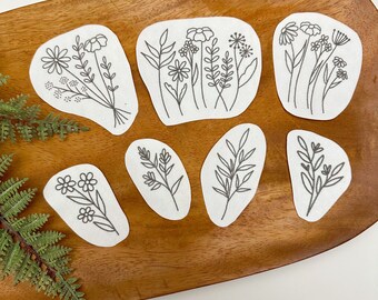 Stick & Stitch DIY Embroidery Pattern Bundle Pack 2 Packs, for Clothes ...