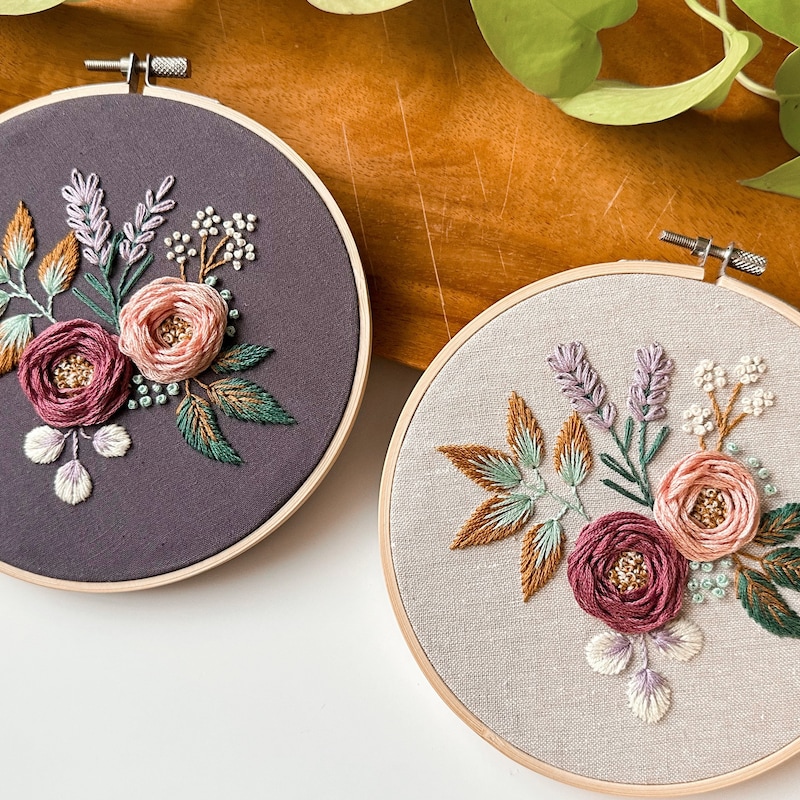 Stamped Embroidery Kits - Etsy