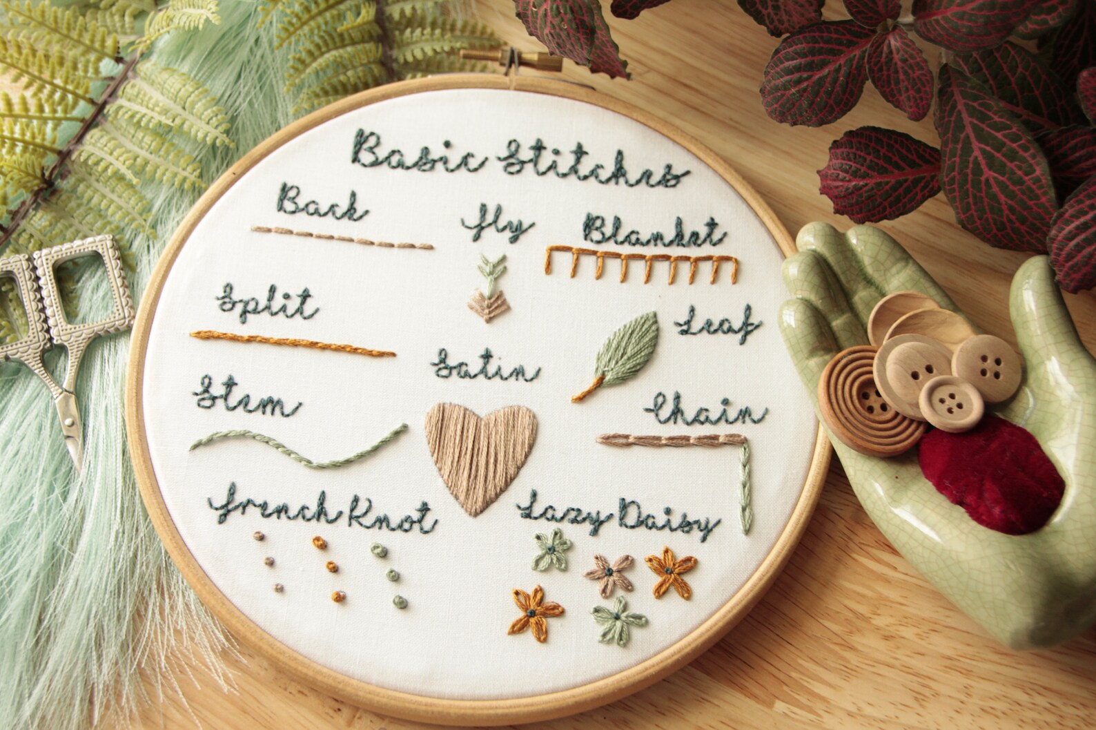 Basic Stitch Sampler DIY Embroidery Kit for Beginners 10 - Etsy