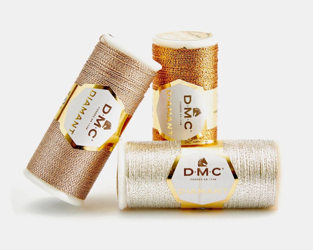 DMC Diamant Metallic Embroidery Thread, Single Strand - Etsy