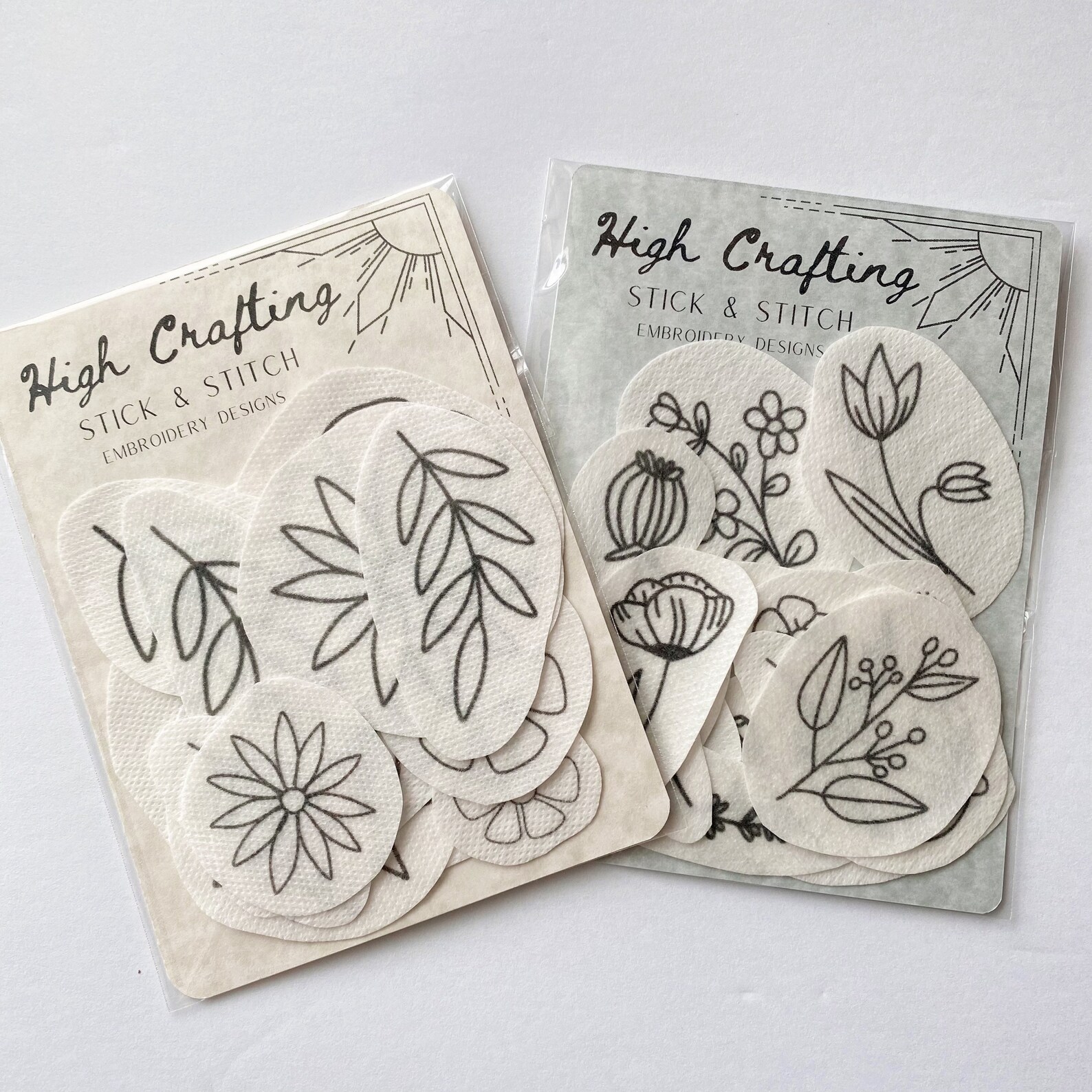 Stick & Stitch DIY Embroidery Pattern Bundle Pack 2 Packs | Etsy