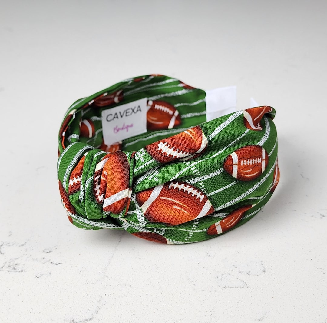 The Football Knotted Headband - Knotted Headband, Hard Knot Headband ...