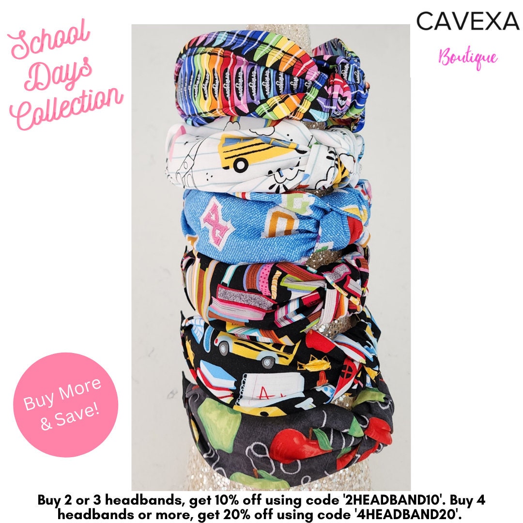 The School Days Collection Knotted Headband Teacher - Etsy