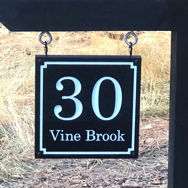 Hanging Address Sign - Etsy