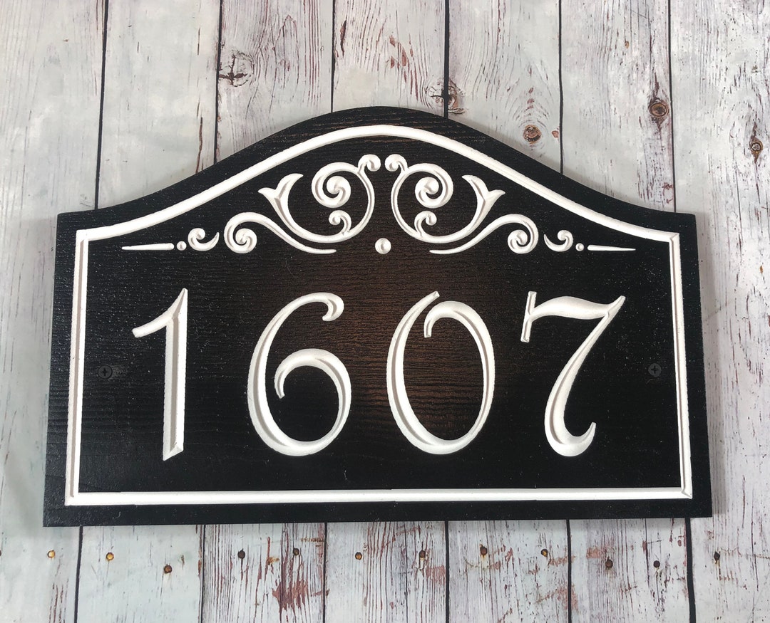 Creole Style Address Sign, French Colonial Address Sign, House Number ...