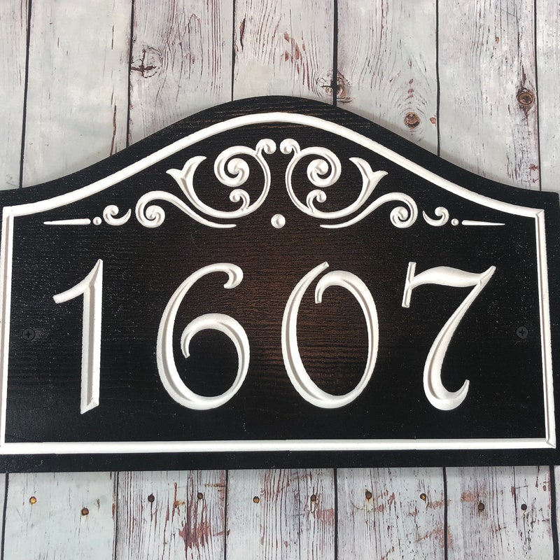 Colonial House Numbers - Etsy