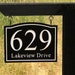 Hanging House Number Sign, Driveway Address Sign, Signpost Sign, Wood ...