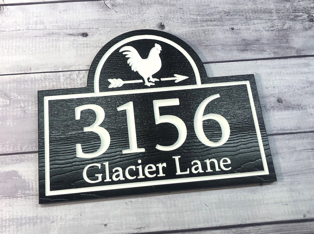 Farmhouse Address Sign, Family Name Address Sign, Custom Address Sign ...